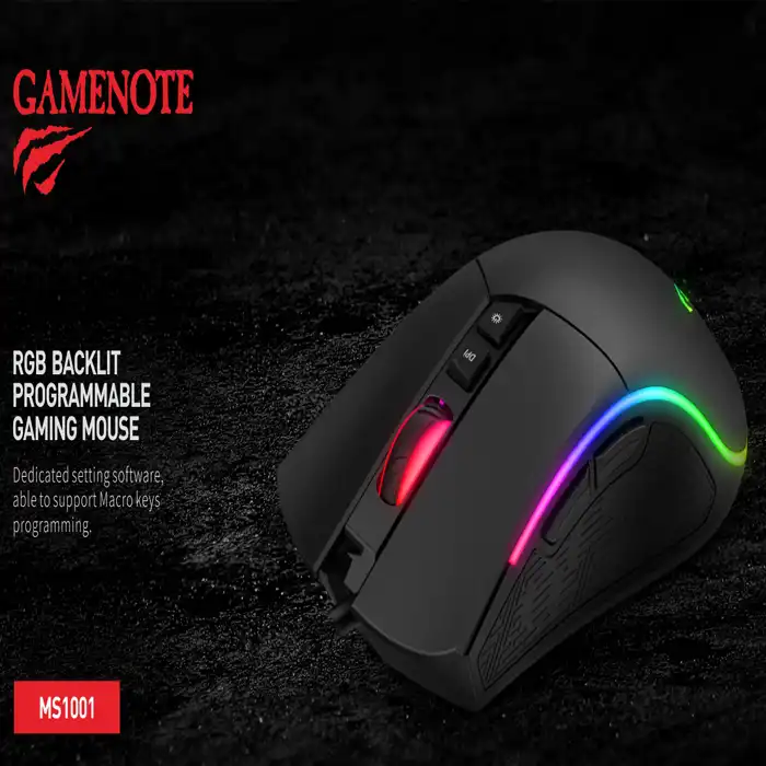 ماوس مخصوص بازی هویت مدل MS-1001S RGB