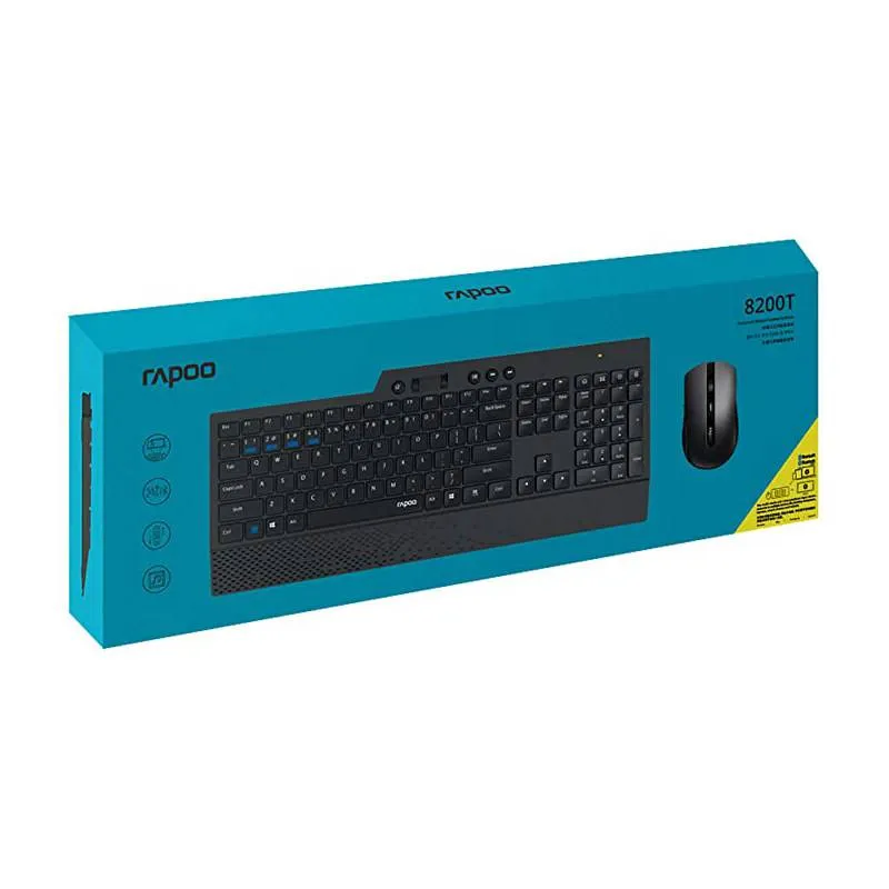 کیبورد و ماوس بی سیم رپو مدل 8200T